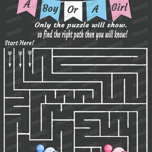 Gender Reveal Puzzle for Kids and Families, 12 Piece or 30-piece ...