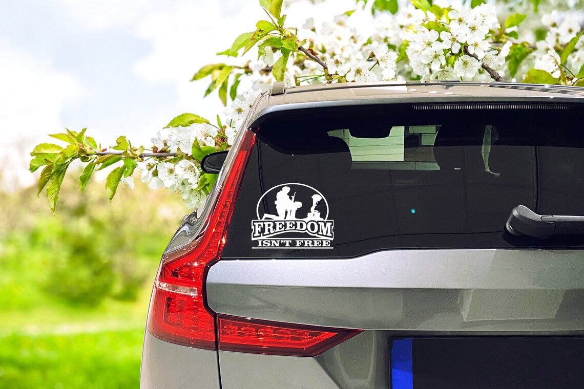 Freedom Is't Free Vinyl Decal for Your Car Golf Cart - Etsy