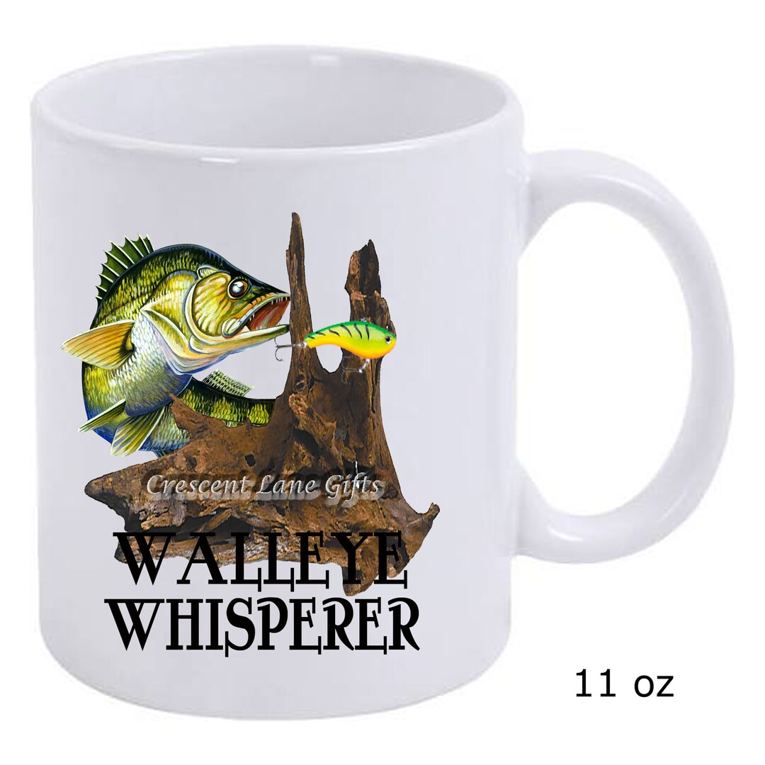 Walleye Angler Fishing Mug - Etsy