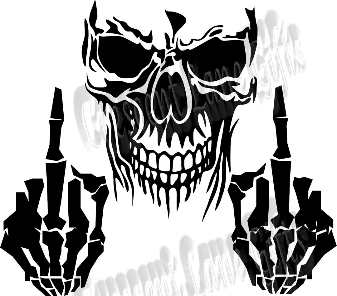 Skull Vinyl Decal for Your Home, Car, Window, Etc. - Etsy