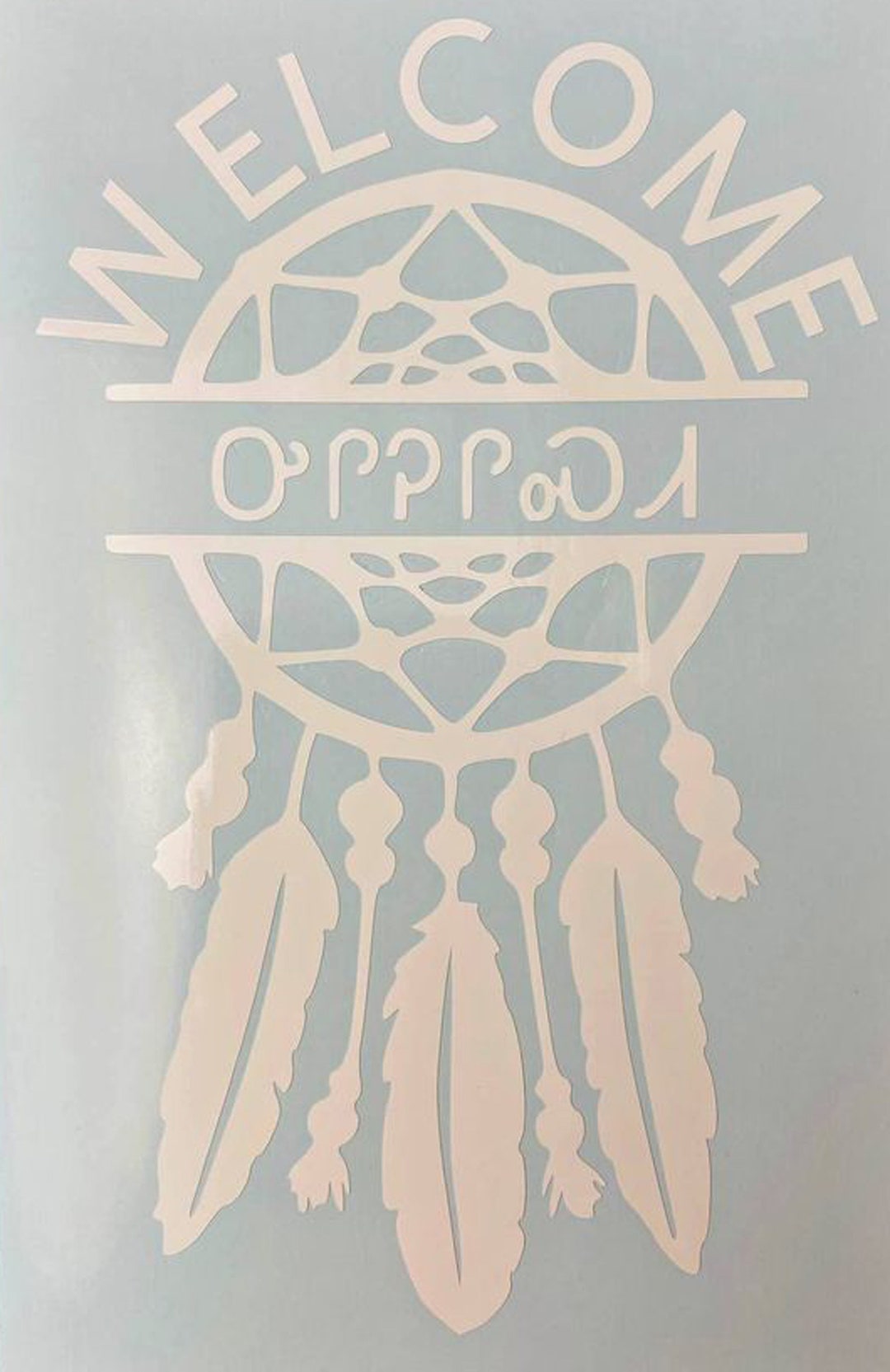 Dream Catcher welcome, Vinyl Car Decal, Sticker. Great for Your Car ...