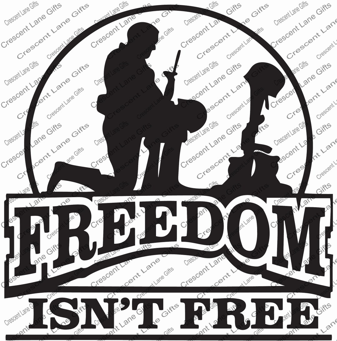 Freedom Is't Free Vinyl Decal, for Your Car, Golf Cart, Window ...