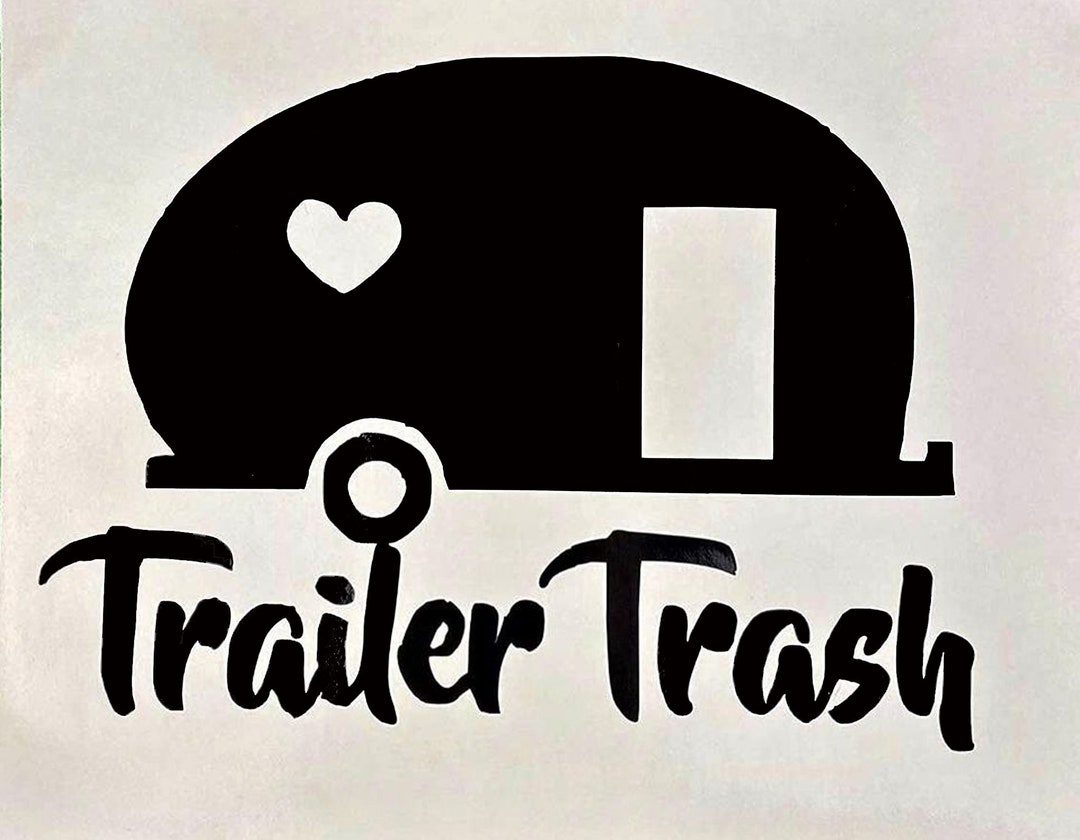 Trailer Trash RV Vinyl Decal, Camper Sticker - Etsy