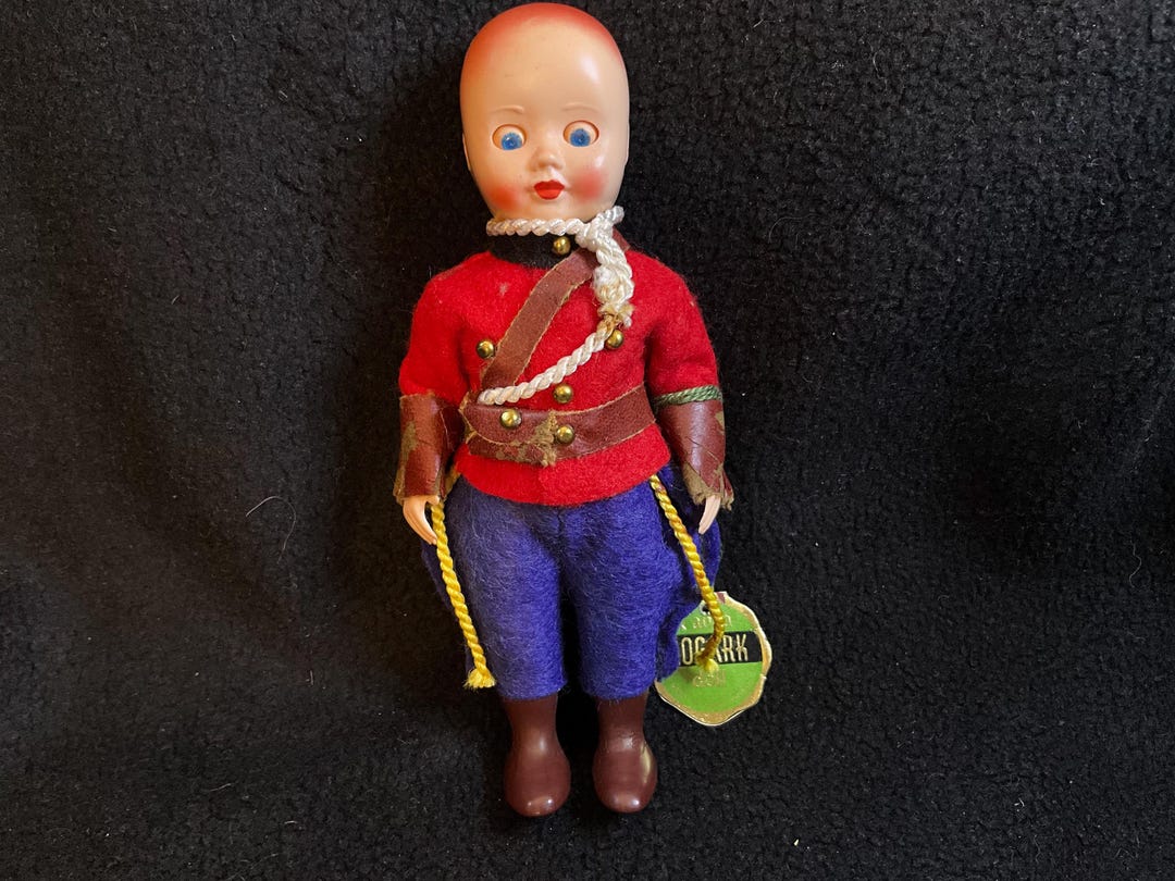 Very Creepy Canadian Baby Mounted Police Mountie Doll With Moving Eyes ...