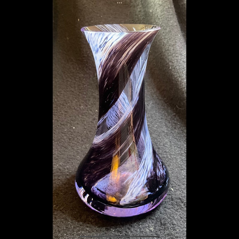 Caithness Glass Vase - Etsy UK