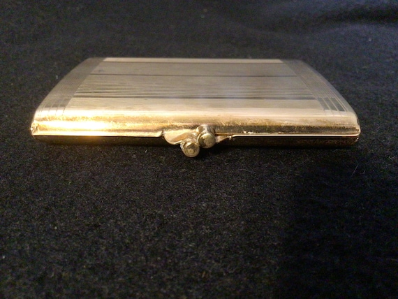 Original 1940s Stratton brass compact fully marked an… - Gem