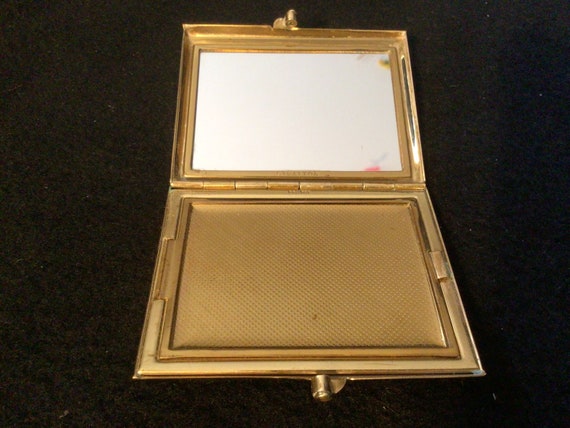 Original 1940s Stratton brass compact fully marked an… - Gem