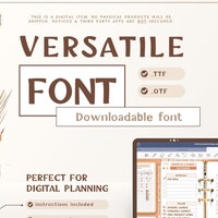 Study Notes Downloadable Font .ttf .otf Files Sans Serif Journaling ...