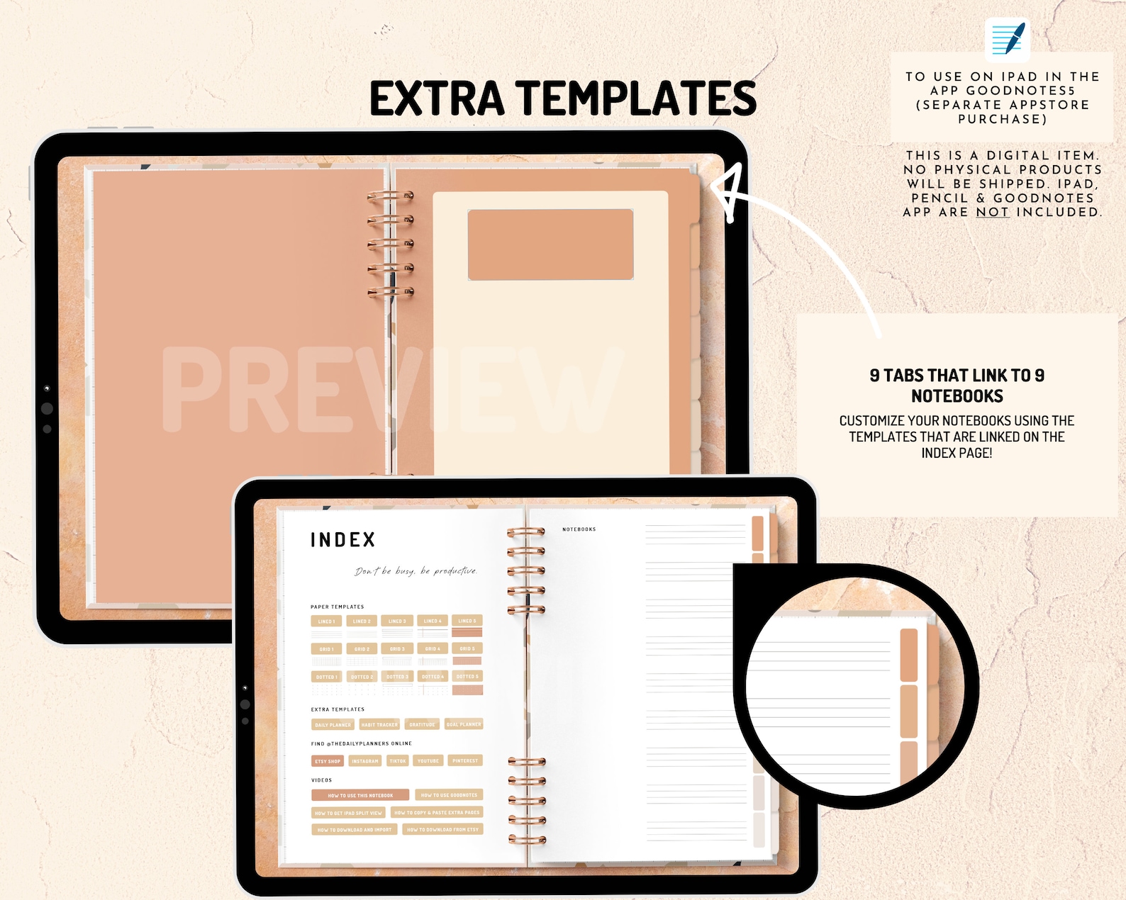 Ultimate Digital Notebook Daily Planner Gratitude Journal Habit Tracker ...