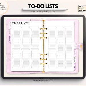 Pink Undated Digital Planner: Daily, Weekly, Monthly (PDF) - Etsy