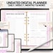 Pink Undated Digital Planner: Daily, Weekly, Monthly (PDF) - Etsy