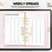 Pink Undated Digital Planner: Daily, Weekly, Monthly (PDF) - Etsy