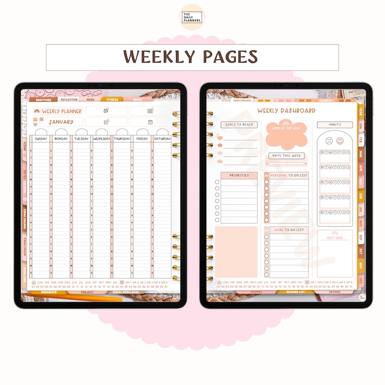 Ultimate Life Planner: Undated Portrait Digital Planner (hyperlinked ...