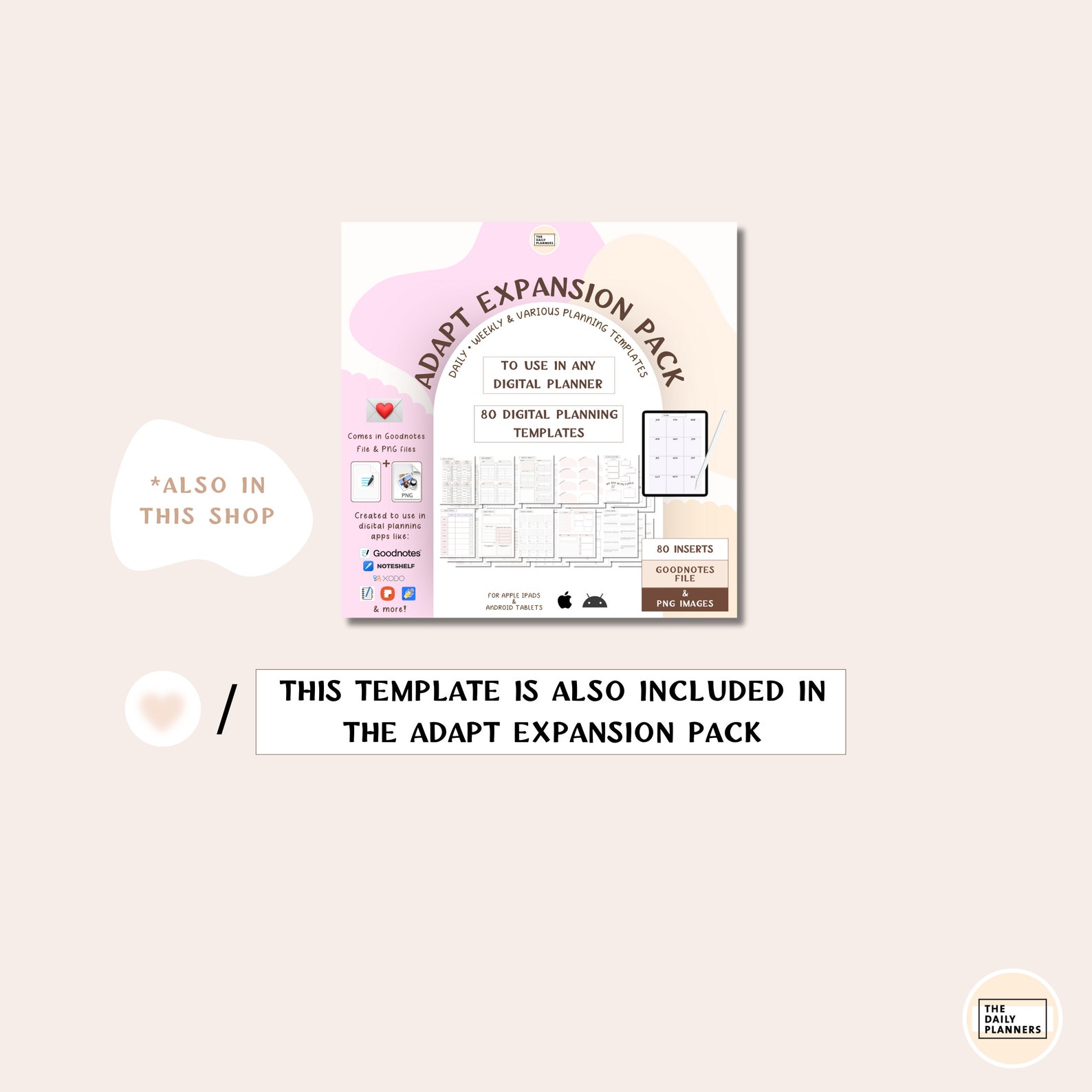 Weekly Intentions Digital Planning Template (PDF & PNG) - for Goodnotes ...