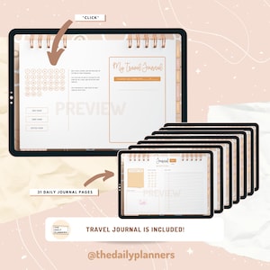 Digital TRAVEL Planner & Journal ⋒ to Use in Goodnotes, Noteshelf, Xodo ...