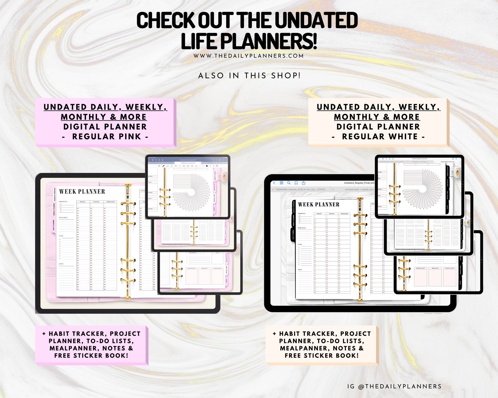 Ultimate Digital Notebook Daily Planner Gratitude Journal Habit Tracker ...