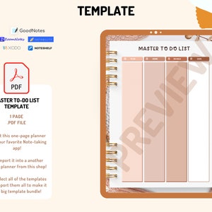 Ultimate ADD-ONS Master To-do List for Digital Planning | Use in ...