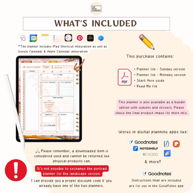 Ultimate Life Planner: Undated Portrait Digital Planner (hyperlinked ...