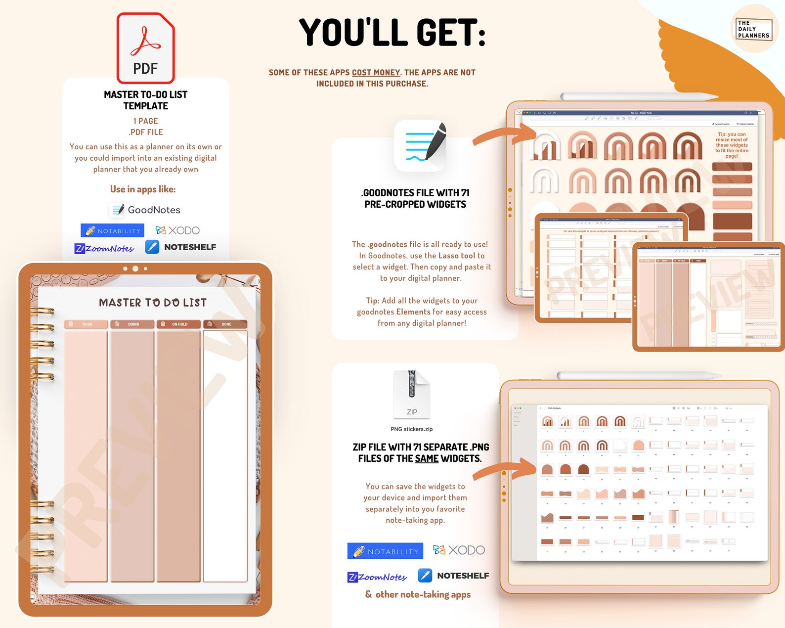 Ultimate ADD-ONS Master To-do List for Digital Planning Use | Etsy