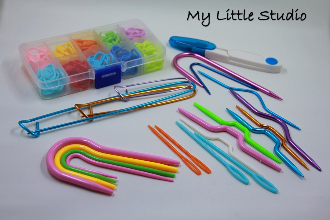 Knitting Tool Set-starter Pack-knitting Supplies-aluminum Cable Stitch ...