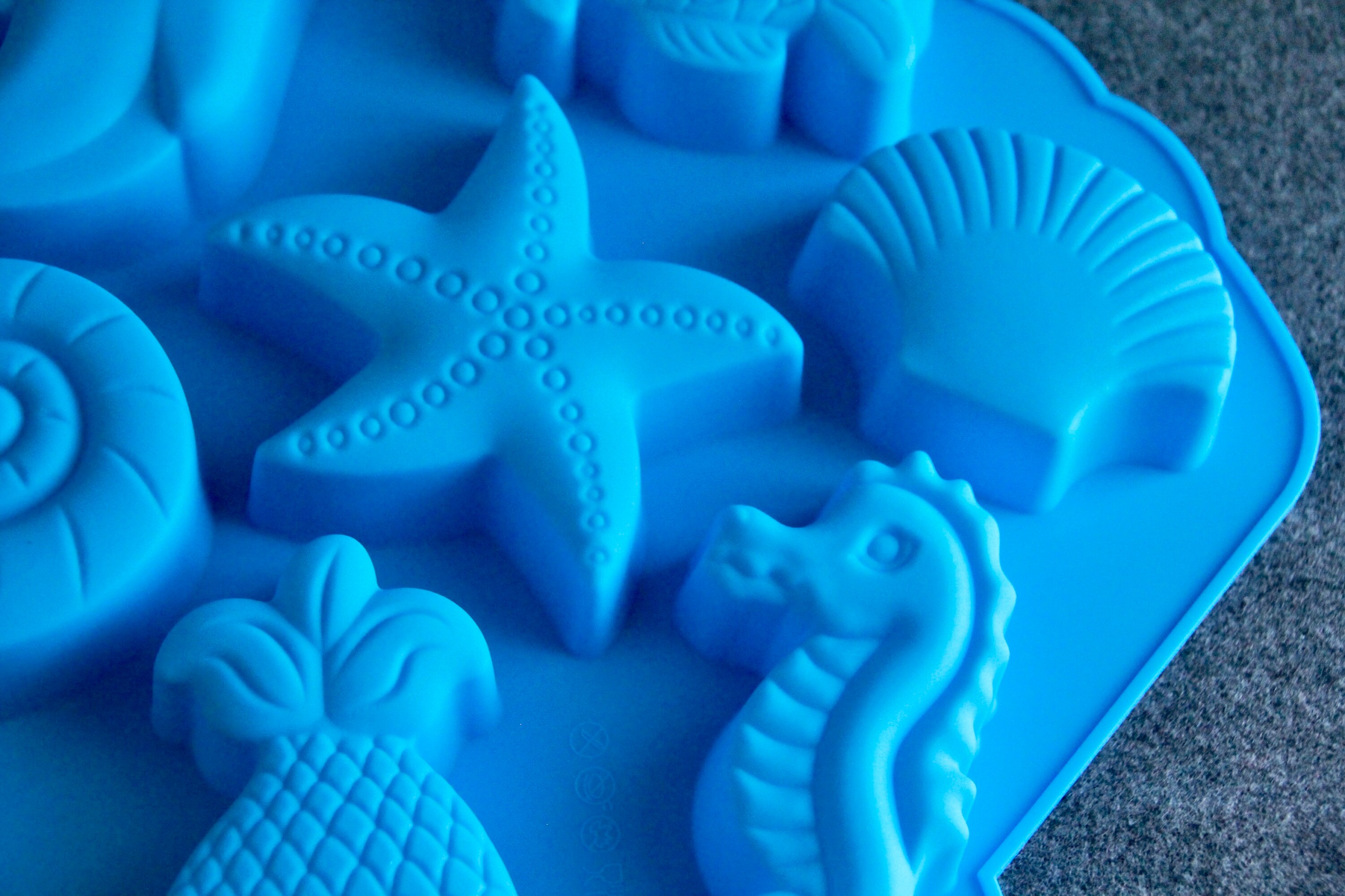 Silicone Moulds-sea Creatures Mermaid Fish Shell-for Soap Making Baking ...