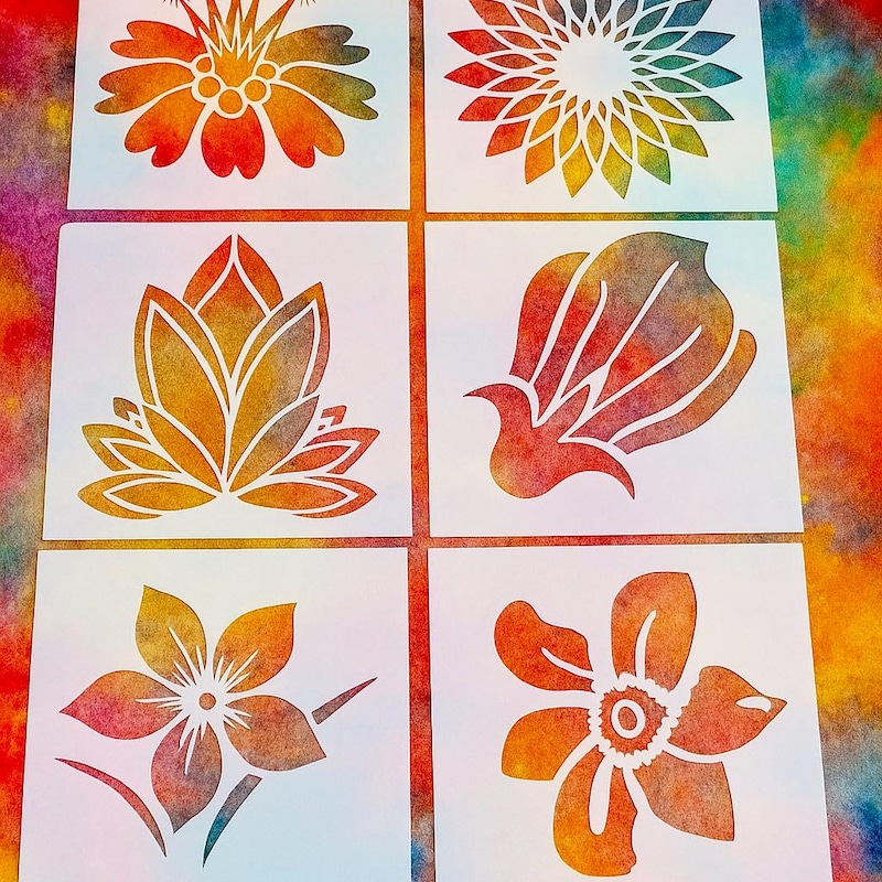 Lotus Stencil - Etsy Australia