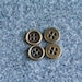 Metal Buttons-10mm-pack of 10 Buttons-choose Size-flat Buttons-4 Hole ...