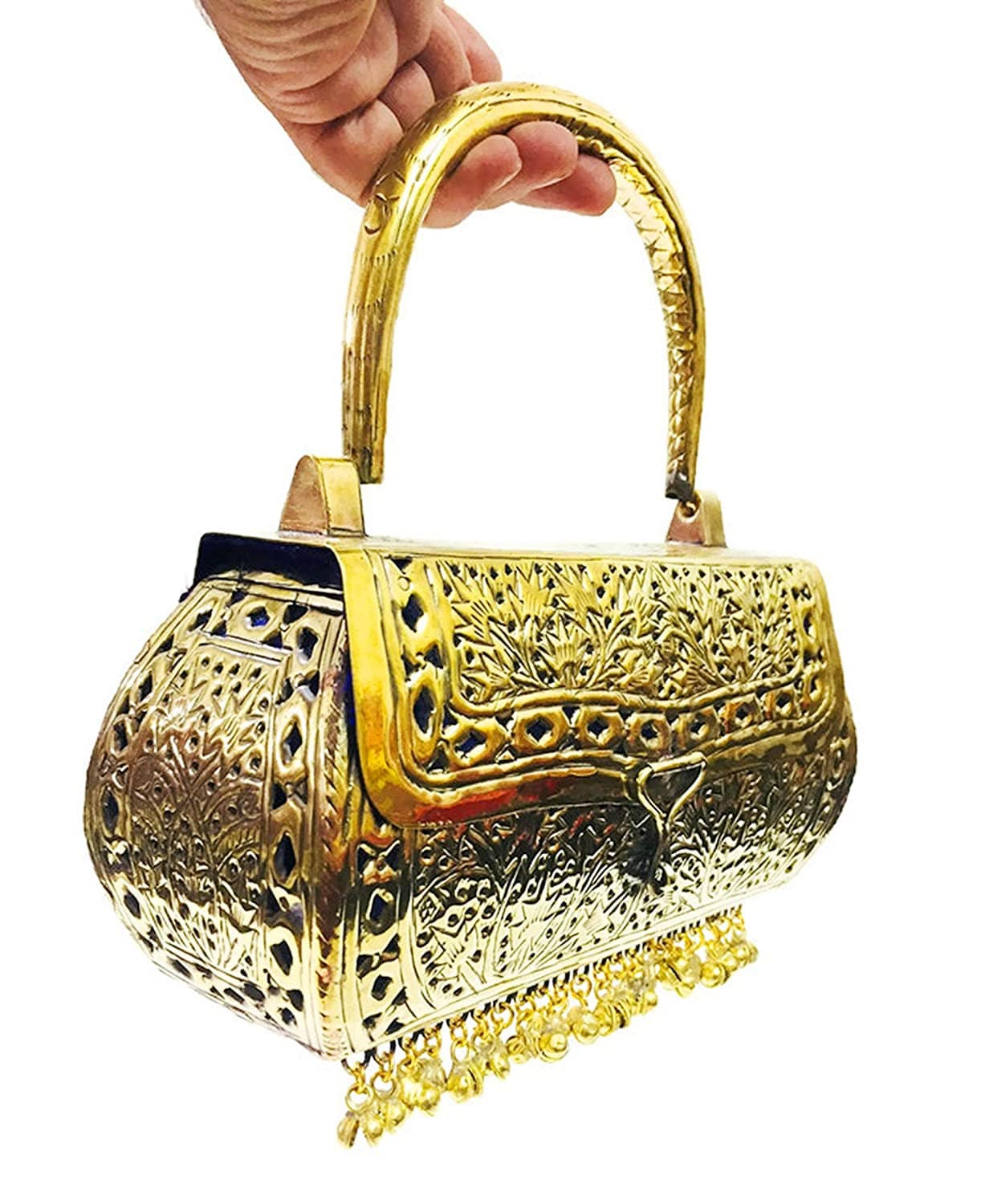 Girls/Women Party gift Bridal golden Metal bag brass clutch | Etsy