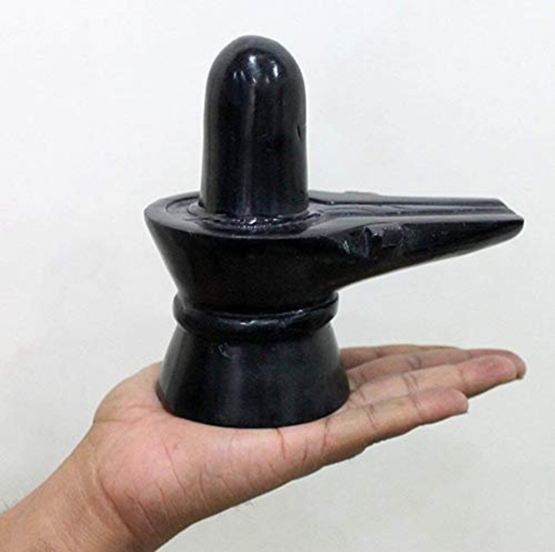 Shiva Linga Lingam Sculpture Hindu Religious Shivling Idol 5 Inches ...