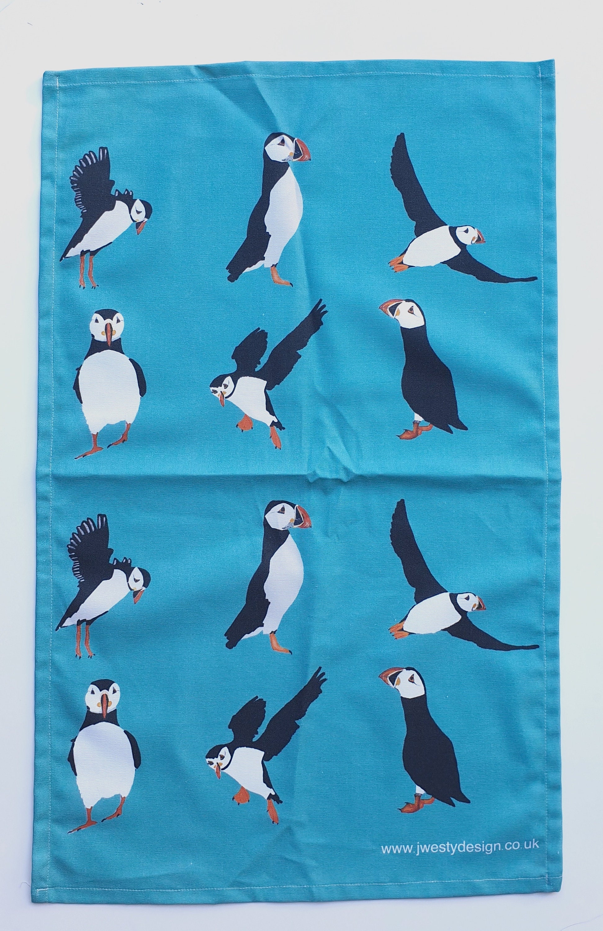 Puffin Tea Towel Gifts With Puffin Design Bird Lovers Kitchen Gift - Etsy