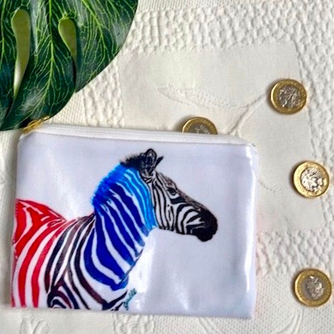 Zebra coin purse store