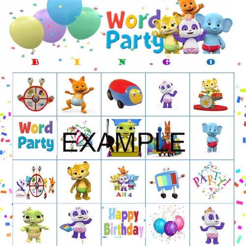 Word Party Birthday Decorationsword Party 1st Birthday - Etsy