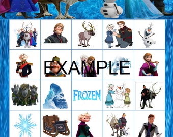 Frozen Bingo - Etsy