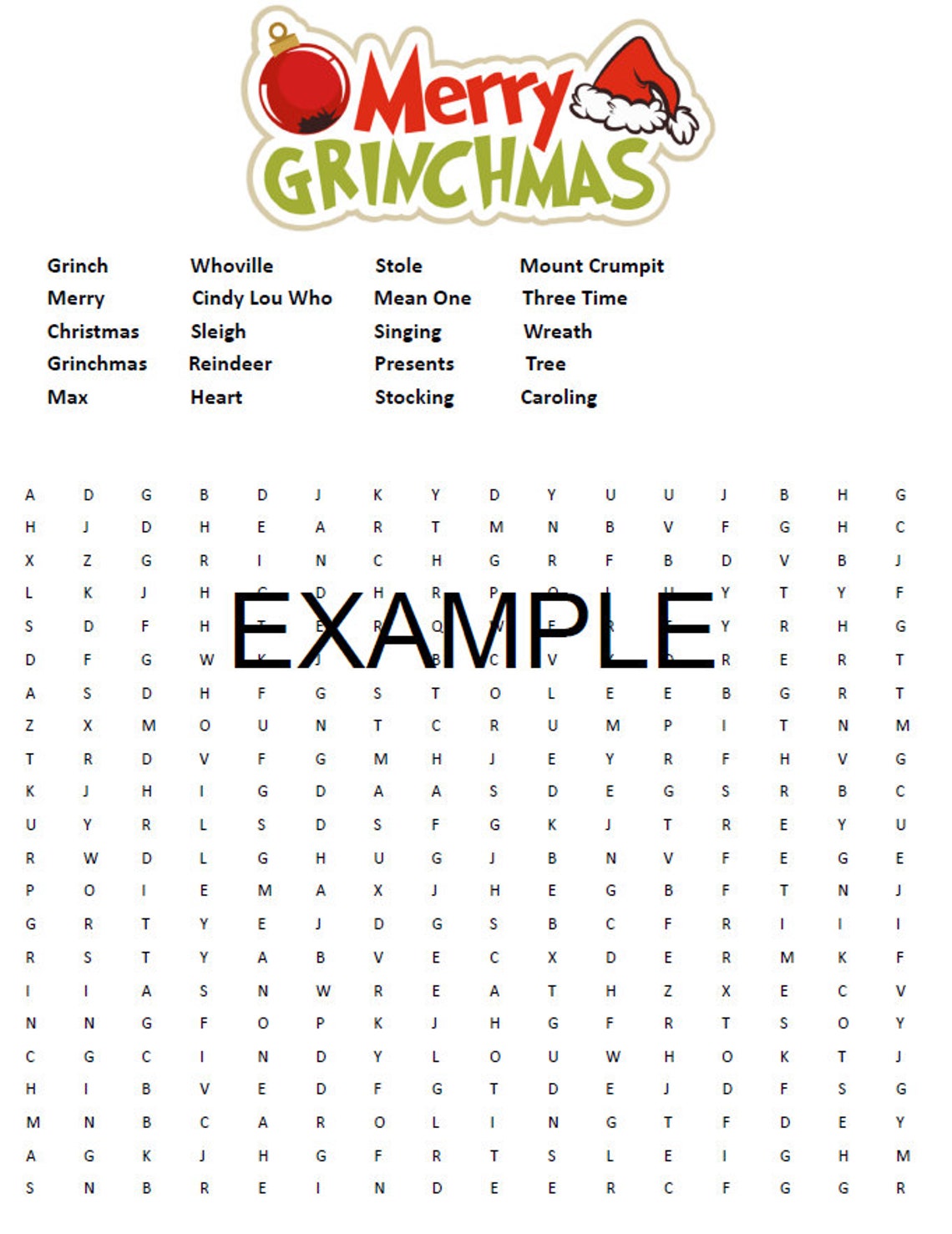 The Grinch Word Search Etsy the-grinch-word-search-etsy