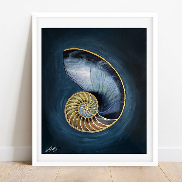 Nautilus Shell Art - Etsy