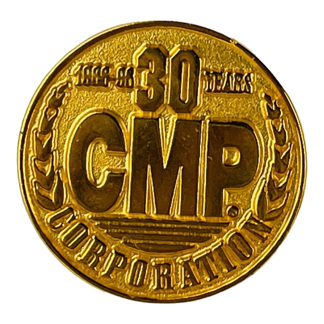 Vintage CMP Corporation 30th Anniversary Lapel Hat Pin Souvenir 1966 to ...