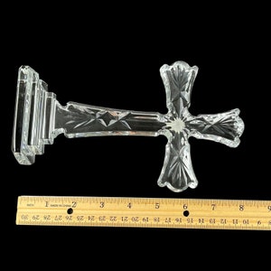 Vintage Waterford Crystal Standing Cross Figurine Sculpture 8 Inch ...