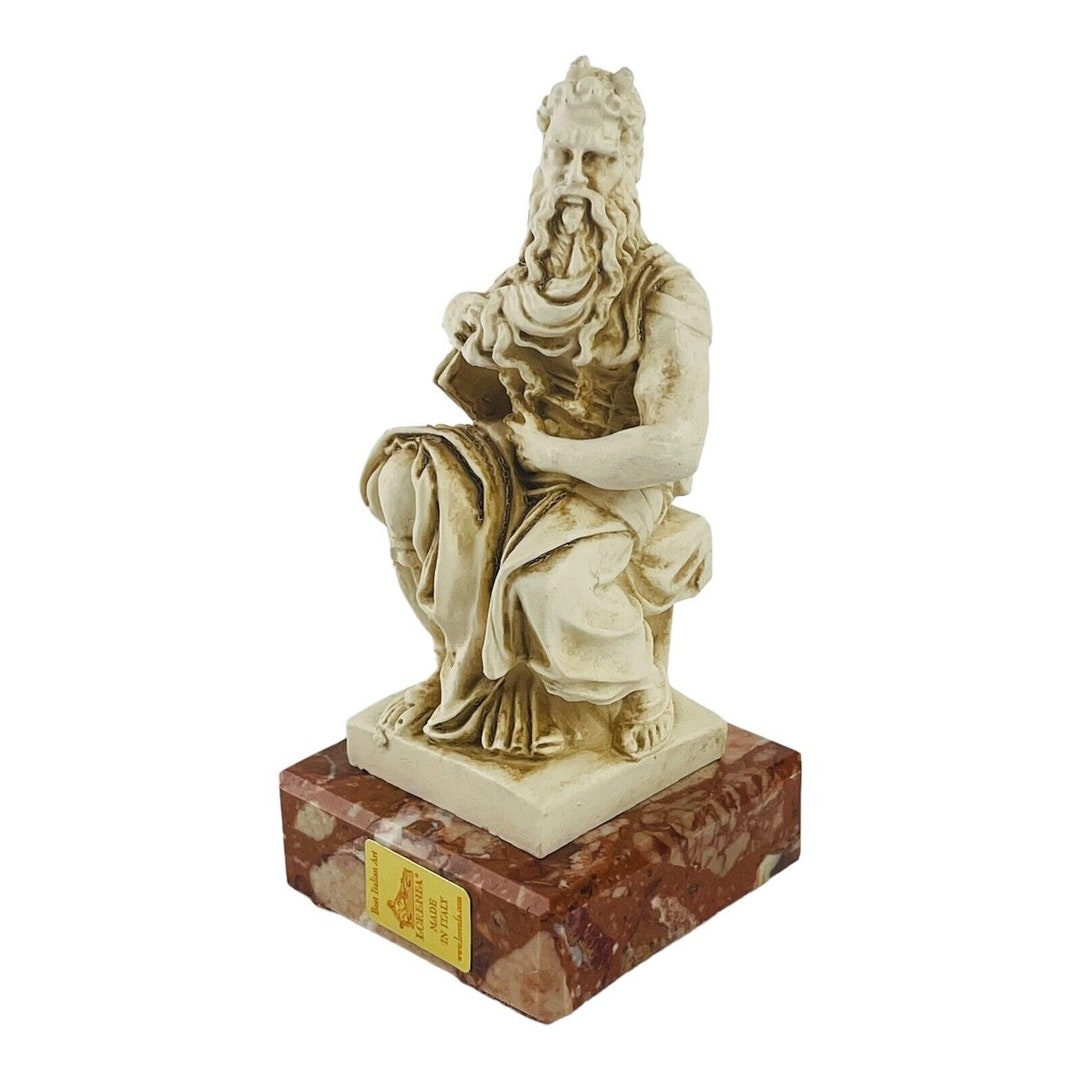 Michelangelo Moses With Horns Replica Statue Figurine by Lorenfa 5 Inch ...