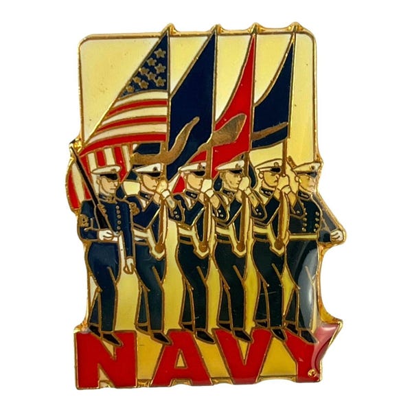 Navy Pin - Etsy