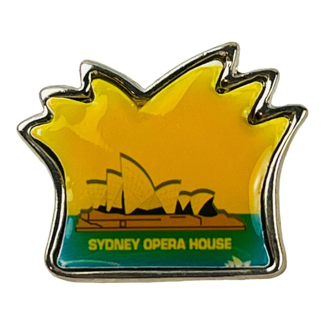 Vintage Sydney Opera House Lapel Hat Pin Australia Travel Souvenir Gift ...