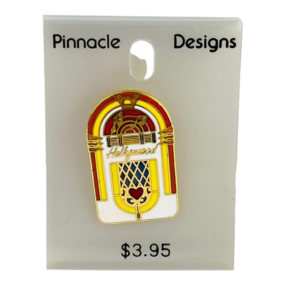 Vintage Hollywood Jukebox Lapel Pin California Travel… - Gem
