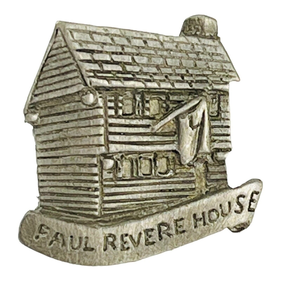 Vintage Paul Revere House Lapel Pin Boston Massachusetts Travel ...