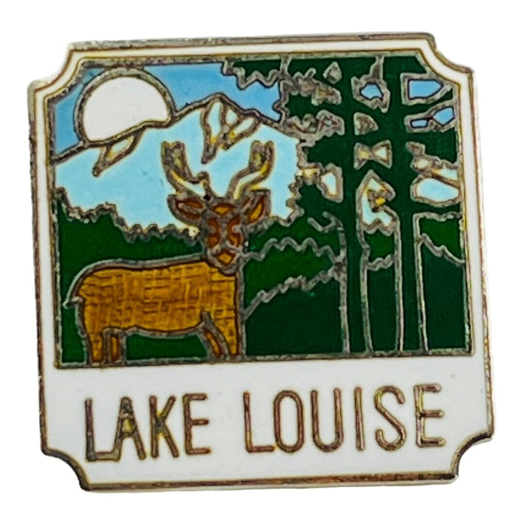 Vintage Lake Louise Lapel Hat Pin Banff National Park Canada Travel ...