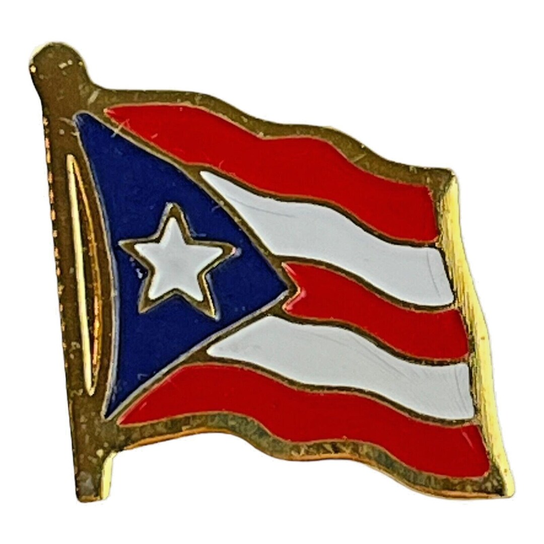 Vintage Puerto Rico Flag Lapel Hat Pin Travel Souvenir Gift - Etsy