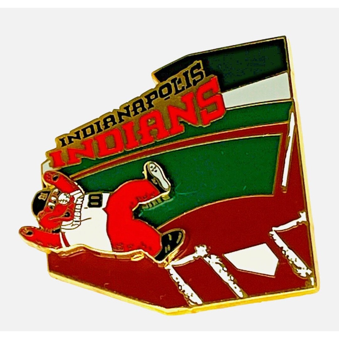 Vintage Indianapolis Indians Rowdie Mascot Lapel Hat Pin Baseball Fan ...