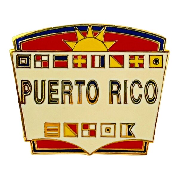 Puerto Rico Pin - Etsy