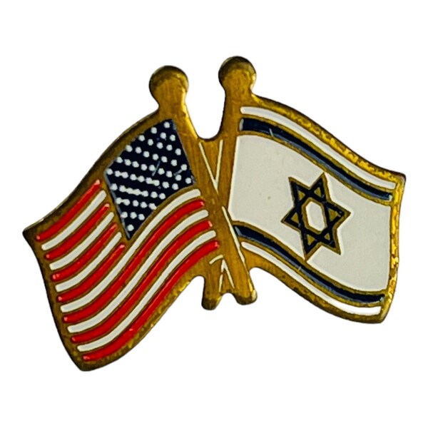 American Flag and Israeli Flag Lapel Pin - Etsy
