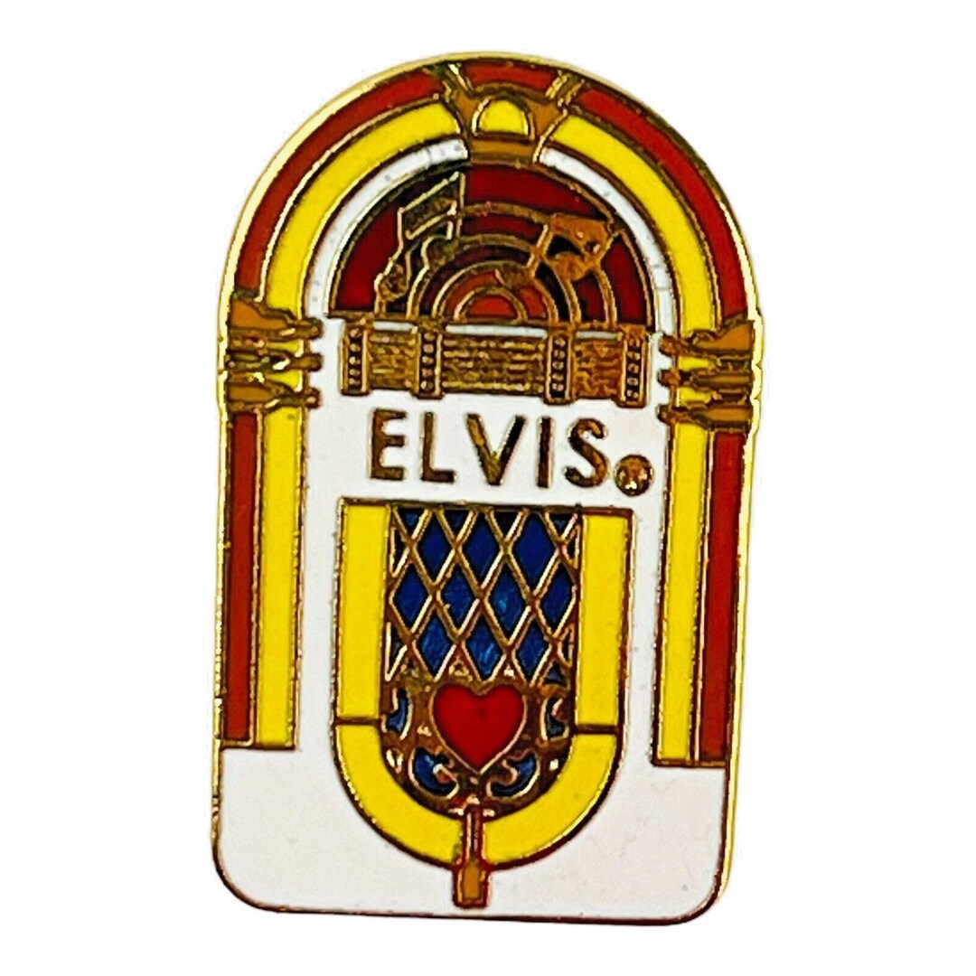 Vintage Elvis Presley Music Jukebox Lapel Pin Souvenir Fan Gift - Etsy