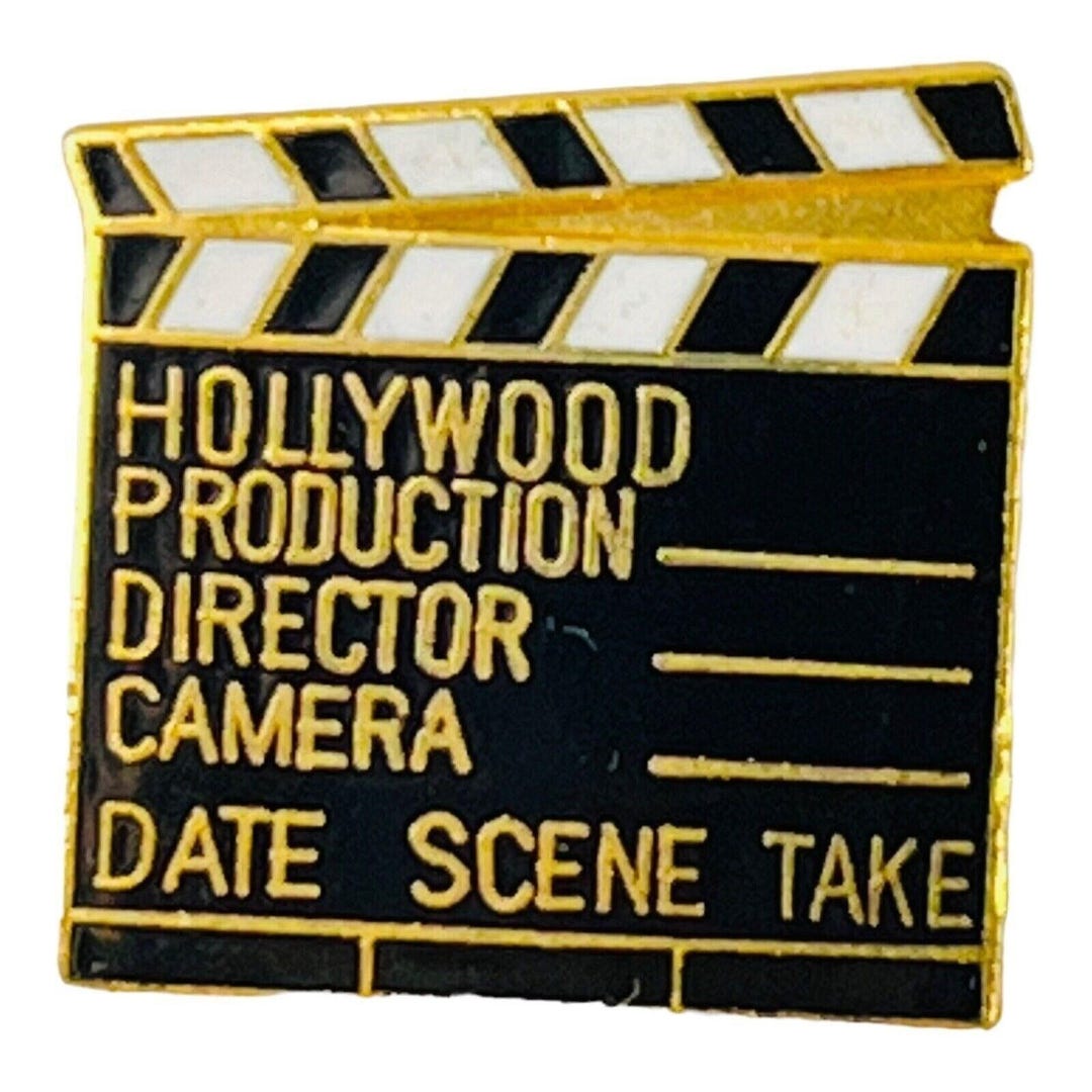 Vintage Hollywood Director's Clapboard Sign Lapel Hat Pin California ...