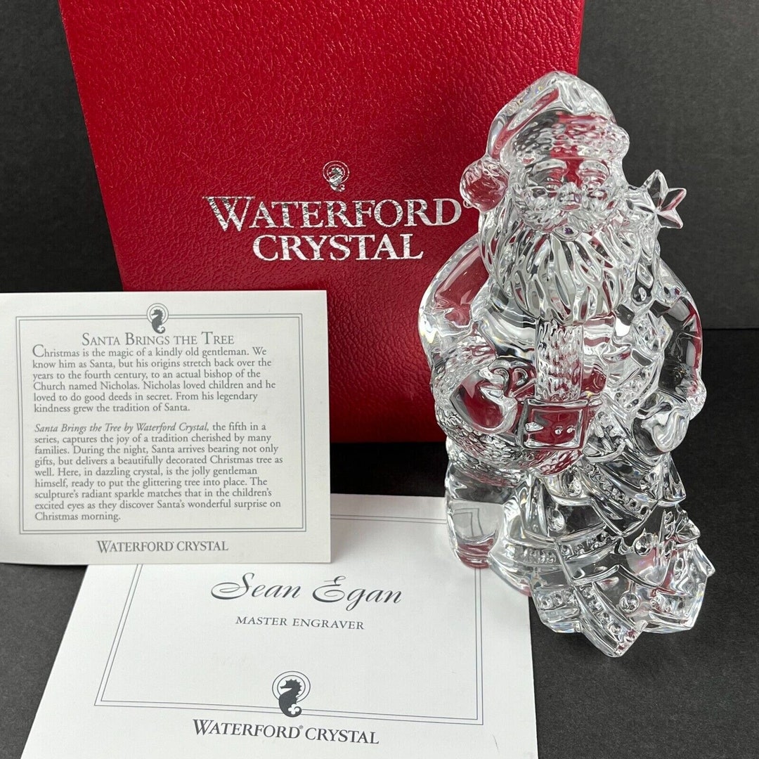 Waterford Santa Brings the Tree Artist Signed Christmas 1998 Crystal ...
